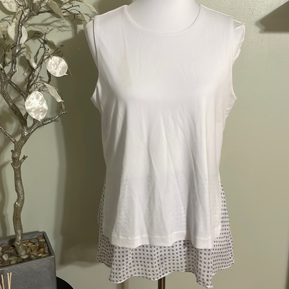 Alfani | Tops | Alfani White Sleeveless Top | Poshmark